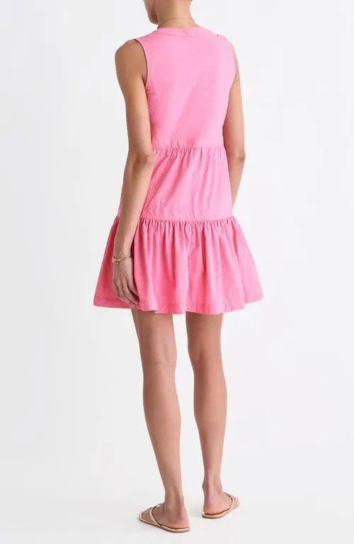 Vineyard Vines Harbor Seersucker Sundress - Pink