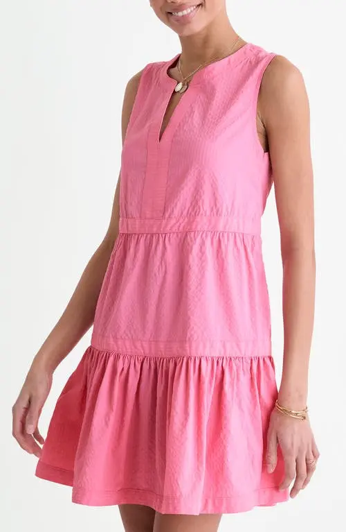 Vineyard Vines Harbor Seersucker Sundress - Pink