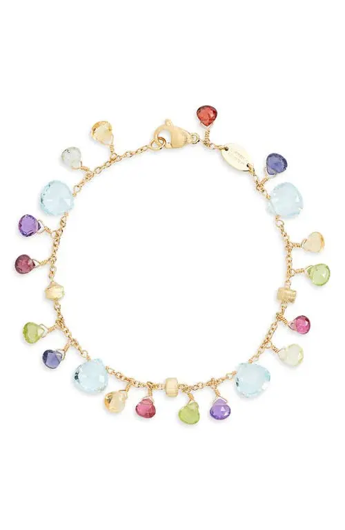 Marco Bicego Paradise Blue Topaz & Mixed Semiprecious Stones Bracelet - Yellow Gold