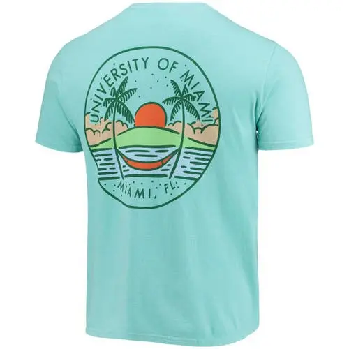 IMAGE ONE Miami Hurricanes Circle Scene Comfort Colors T-shirt