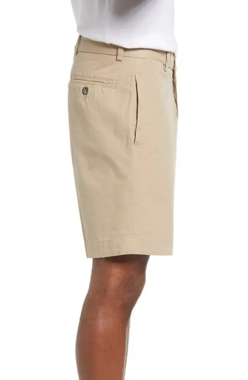 Berle Charleston Flat-front Shorts - Khaki
