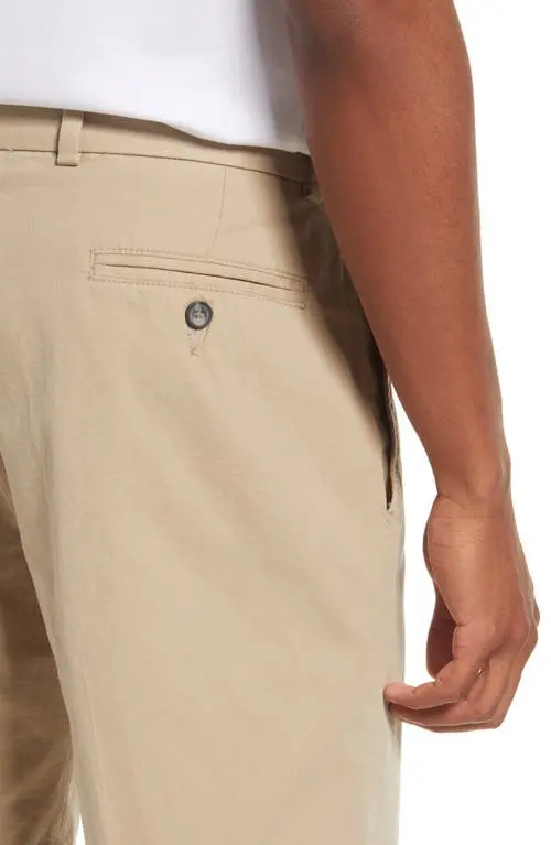 Berle Charleston Flat-front Shorts - Khaki