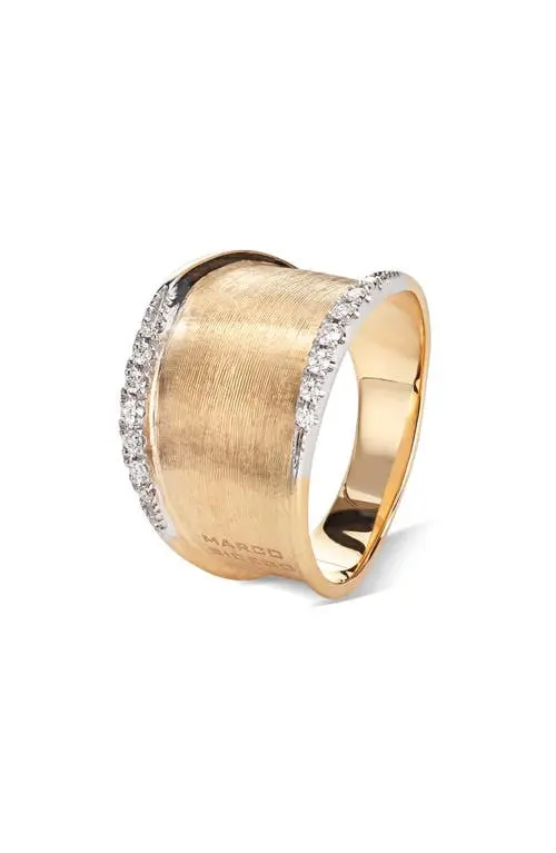 Marco Bicego Lunaria Diamond And 18k Gold Ring - Yellow Gold
