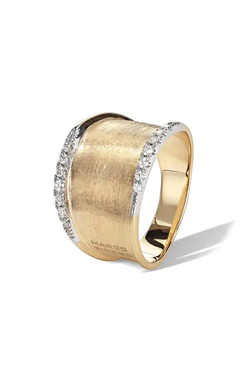 Marco Bicego Lunaria Diamond And 18k Gold Ring - Yellow Gold/diamond