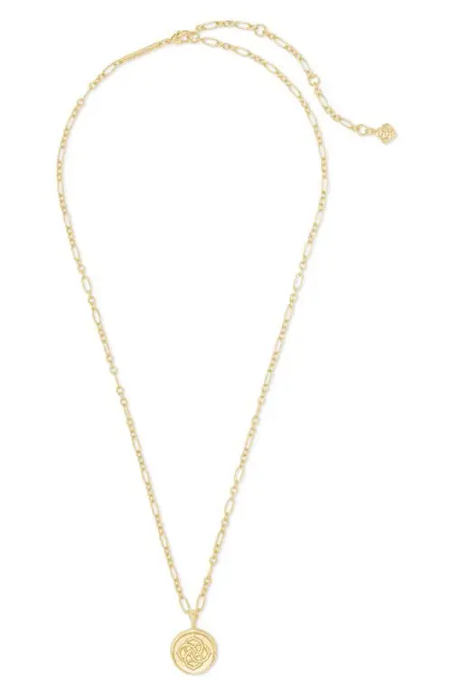 Kendra Scott Dira Coin Pendant Necklace - Gold