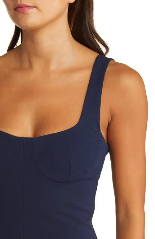 WAYF The Bravado Slit Front Maxi Dress