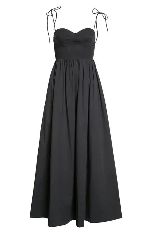 Staud Landy Tie Shoulder Maxi Dress