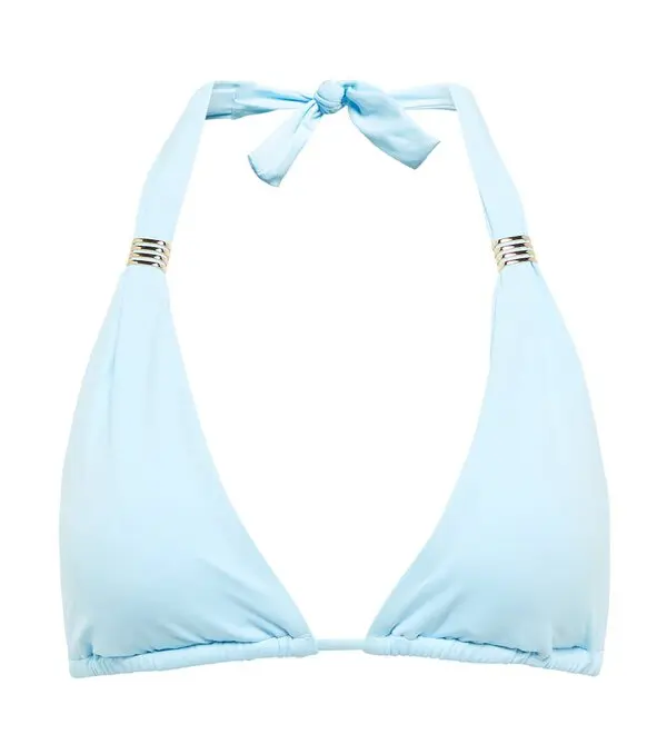 Melissa Odabash Grenada Halter Bikini Top - Blue