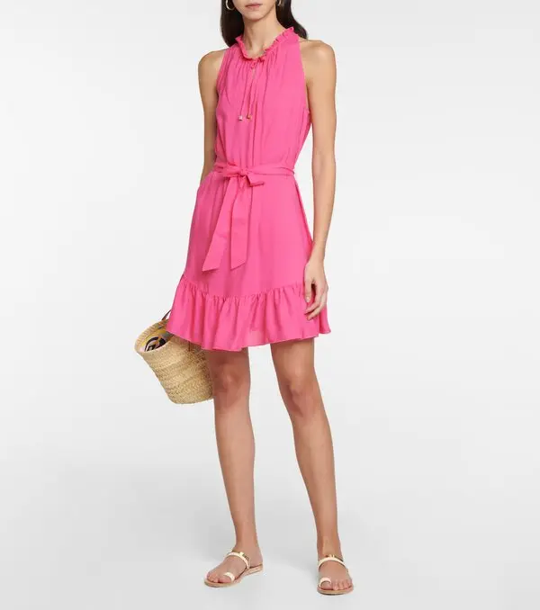 Heidi Klein Self-tie Ruffled Mini Dress