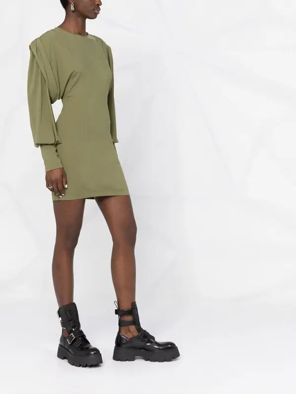 Attico Quinn Fitted Mini Dress - Green
