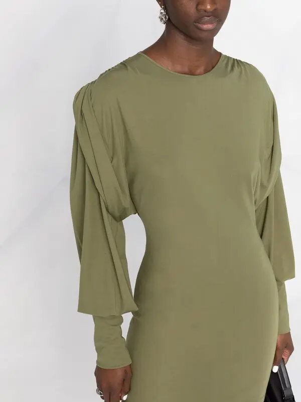 Attico Quinn Fitted Mini Dress - Green