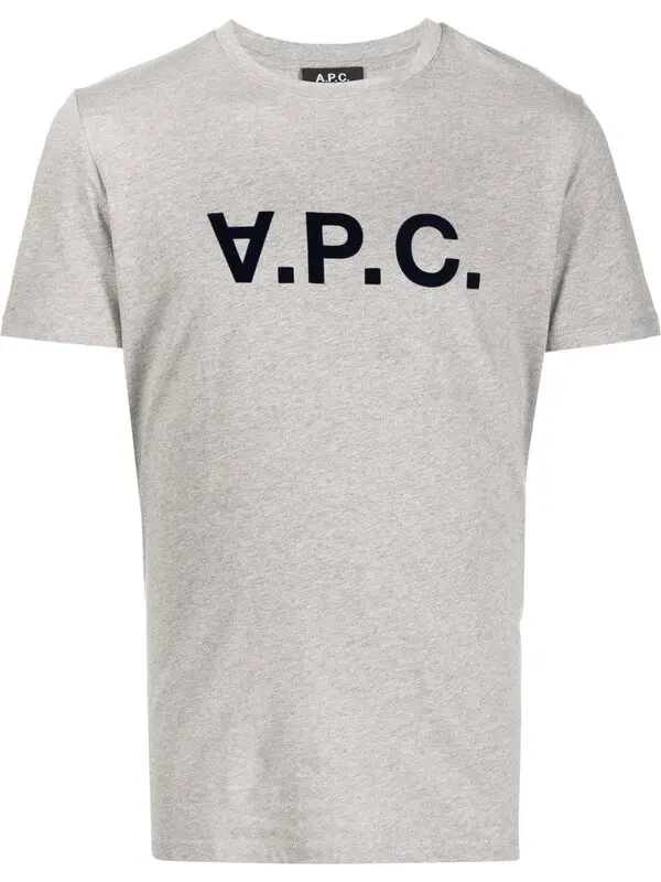 A.p.c. Logo-print T-shirt - Grey