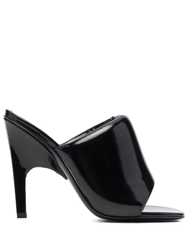 Attico Rem 115mm Sandals - Black