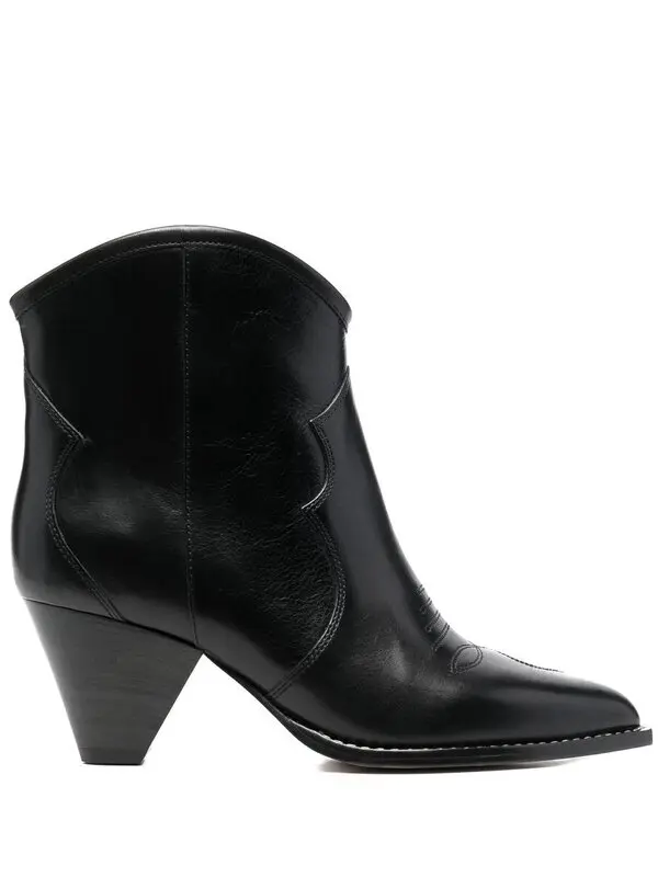 Isabel Marant Étoile Darizo 70mm Leather Boots - Black