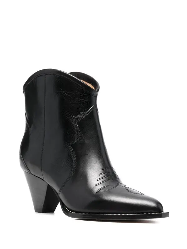 Isabel Marant Étoile Darizo 70mm Leather Boots - Black