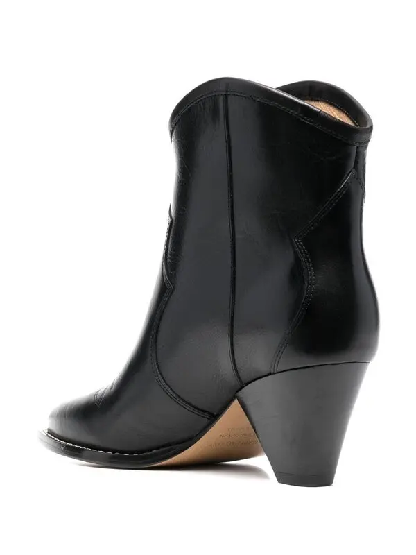 Isabel Marant Étoile Darizo 70mm Leather Boots - Black