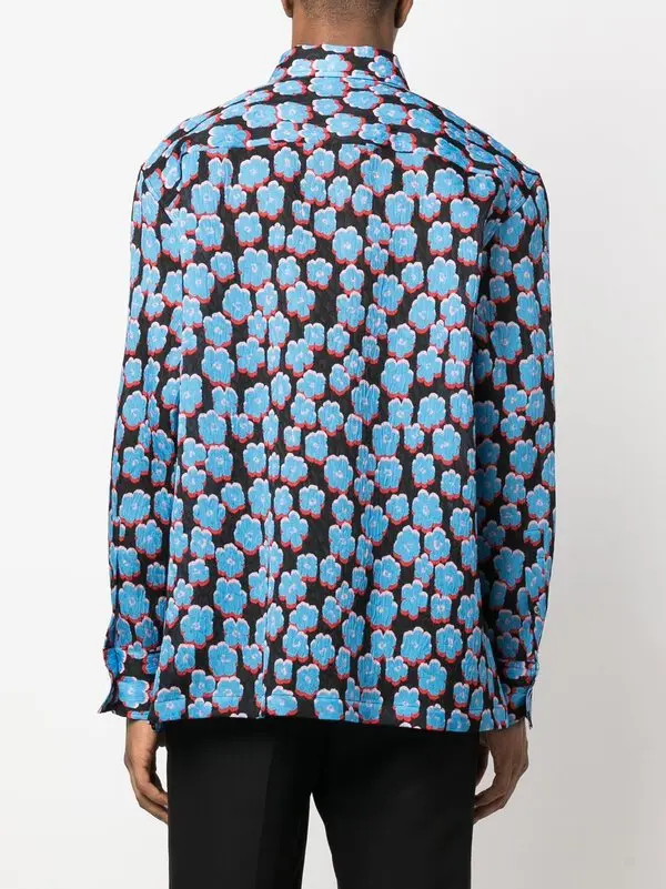 LANVIN Floral-print Cotton Shirt