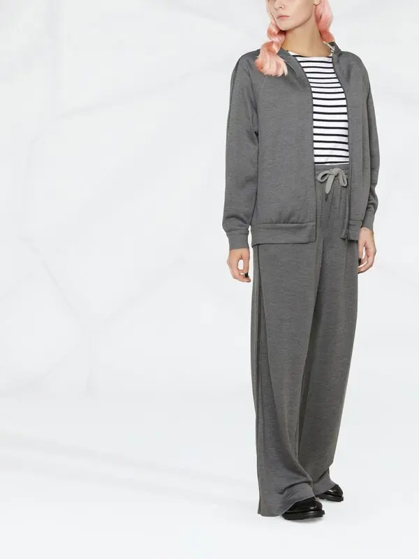 Brunello Cucinelli Zip-up Hoodie - Grey