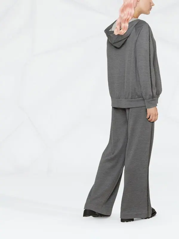 Brunello Cucinelli Zip-up Hoodie - Grey