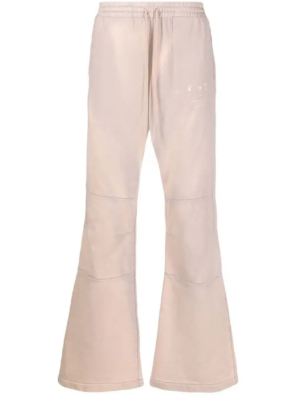 Off-White Laundry Panelled Cotton Track Pants - Neutrals