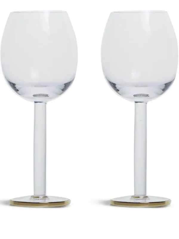 LSA INTERNATIONAL Luca Set Of Two Wine Glasses - Gold