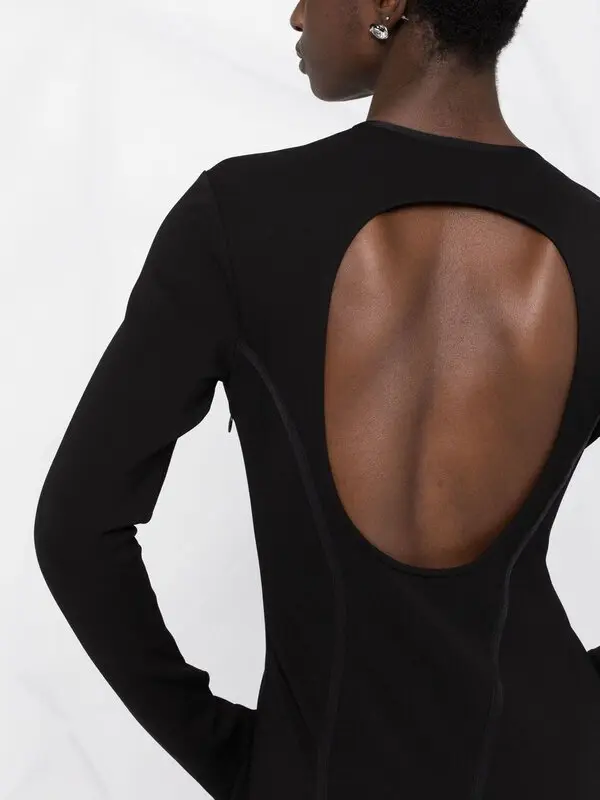 TOM FORD Keyhole Detail Midi Dress - Black