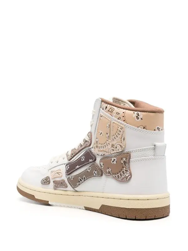 Amiri Bandana Panelled Sneakers - White