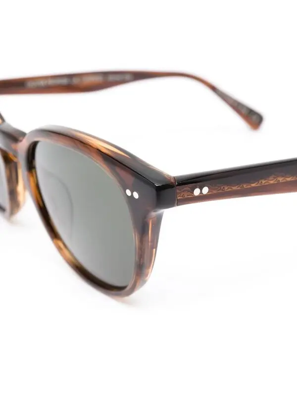 Oliver Spencer Tortoiseshell-frame Sunglasses - Brown