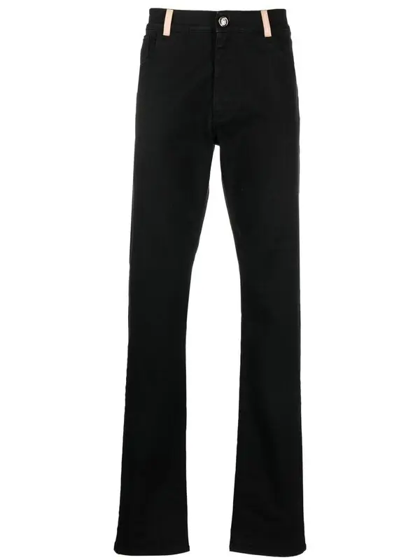 BILLIONAIRE Mid-rise Straight Leg Jeans