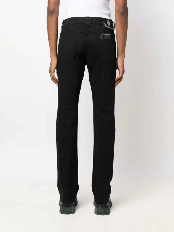 BILLIONAIRE Mid-rise Straight-leg Jeans - Black