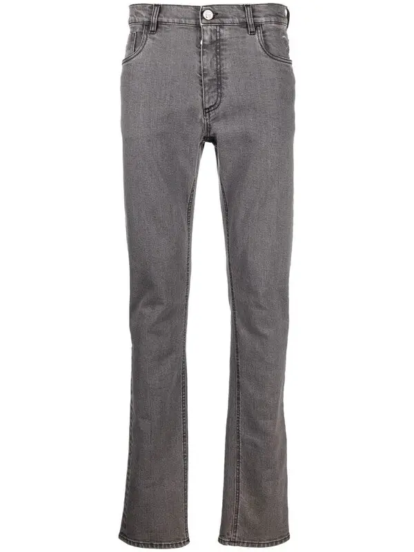 BILLIONAIRE Mid-rise Straight-leg Jeans - Grey