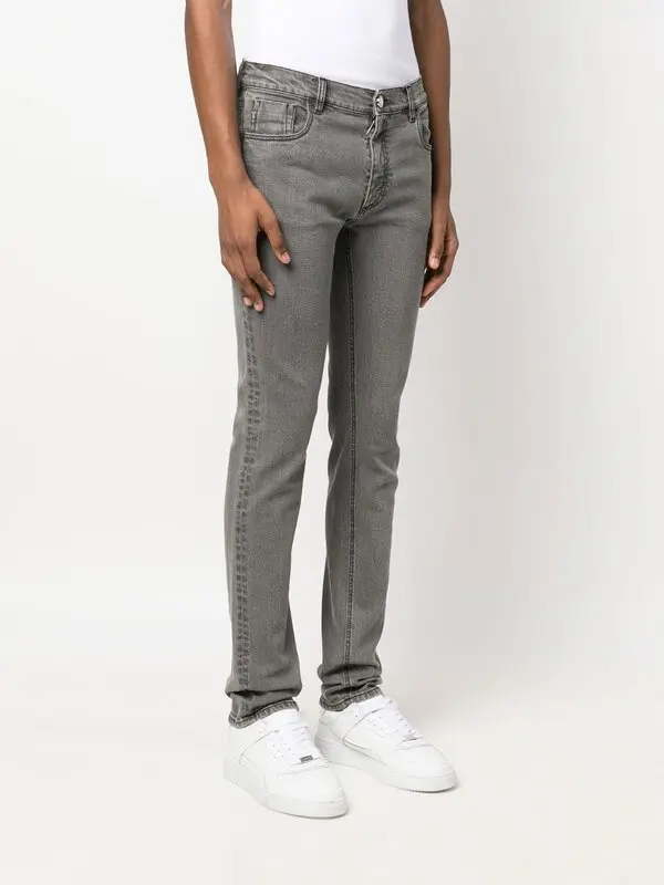 BILLIONAIRE Mid-rise Straight-leg Jeans - Grey
