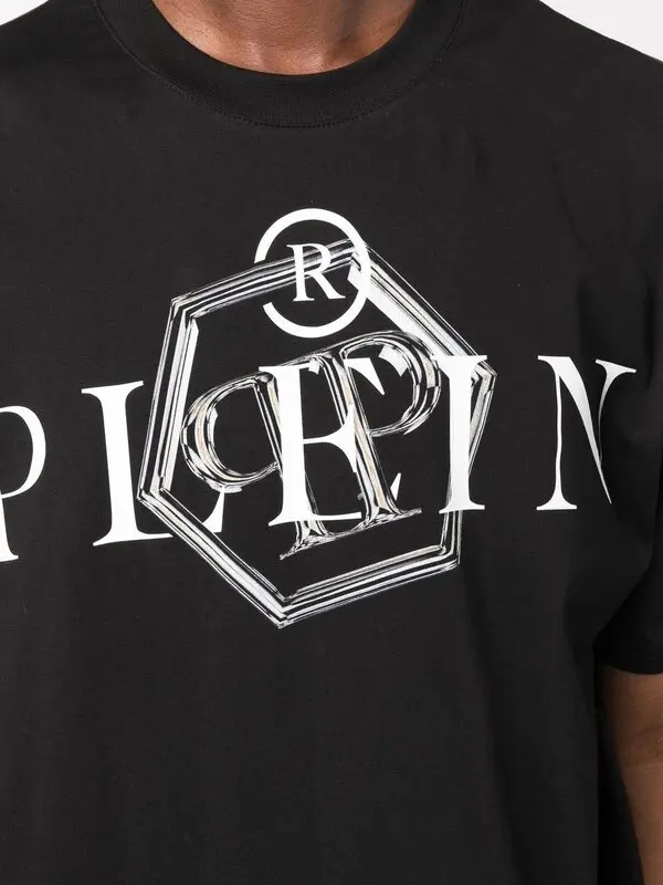 Philipp Plein Logo-print Cotton T-shirt - Black