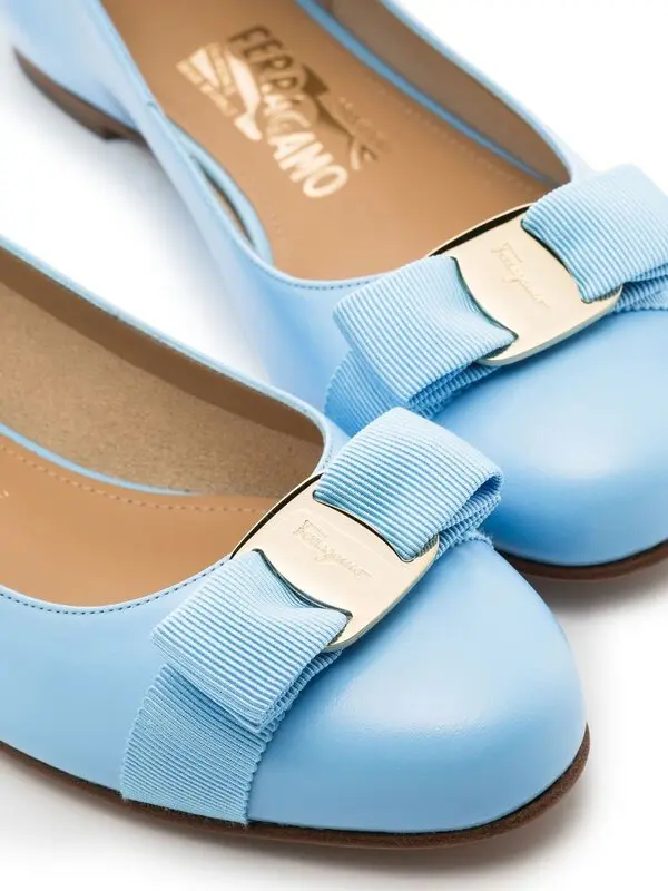 FERRAGAMO Varina Ballerina Shoes - Blue