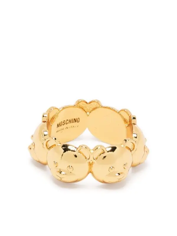 Moschino Teddy Bear Motif Ring