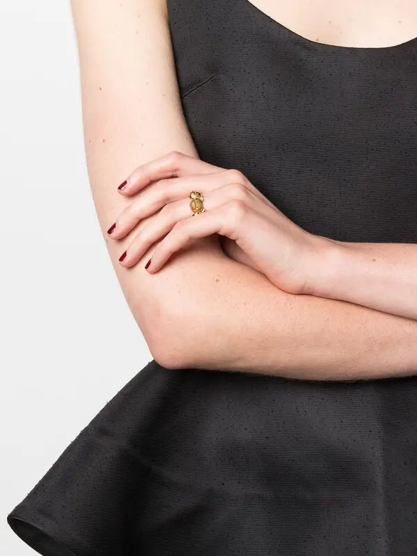 Moschino Teddy Bear Motif Ring