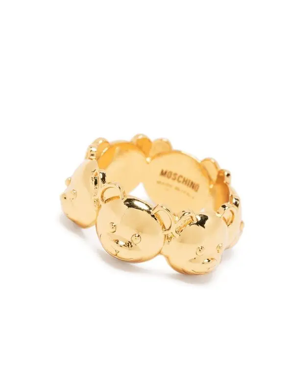 Moschino Teddy Bear Motif Ring