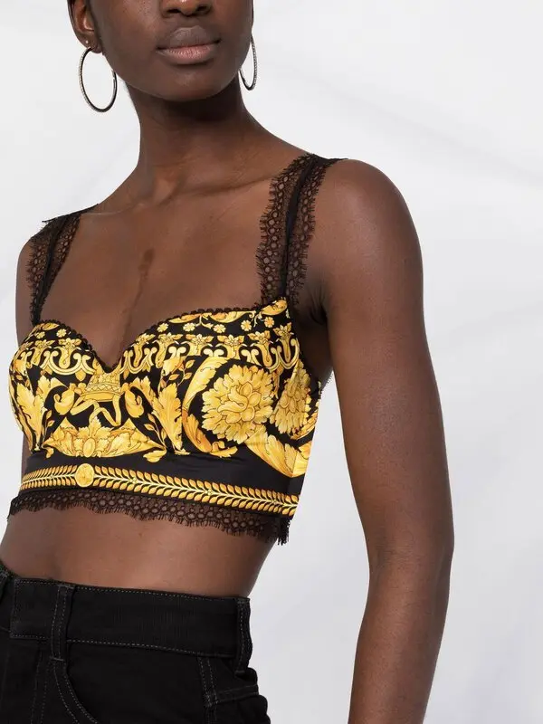 Versace Baroque-print Top