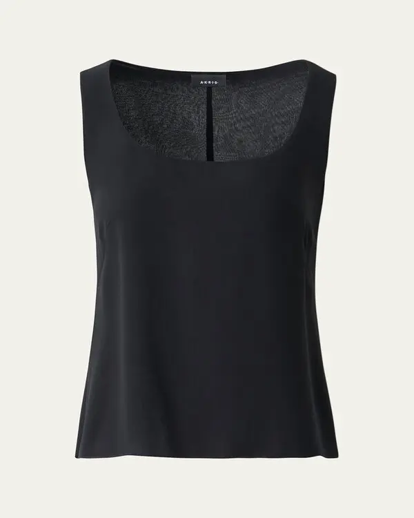 Akris Scoop-neck Sleeveless Tank Top