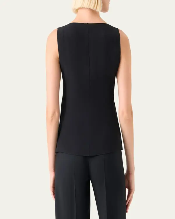Akris Scoop-neck Sleeveless Tank Top