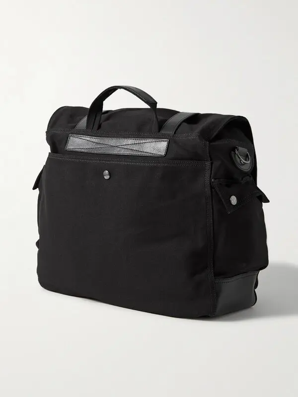 Belstaff Colonial Leather-trimmed Canvas Weekend Bag