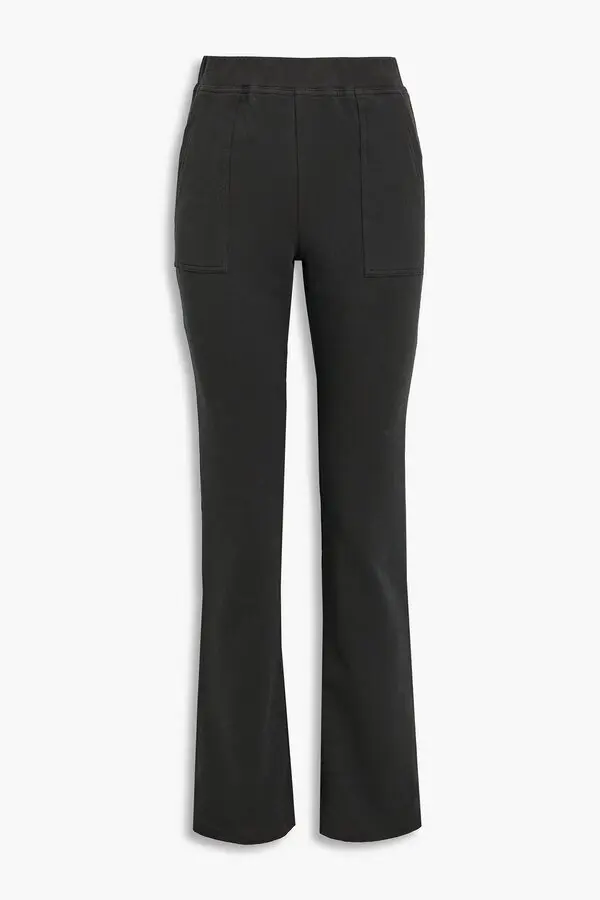 Simkhai French Cottonblend Terry Bootcut Pants - Black