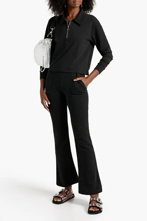 Simkhai French Cotton-blend Terry Bootcut Pants