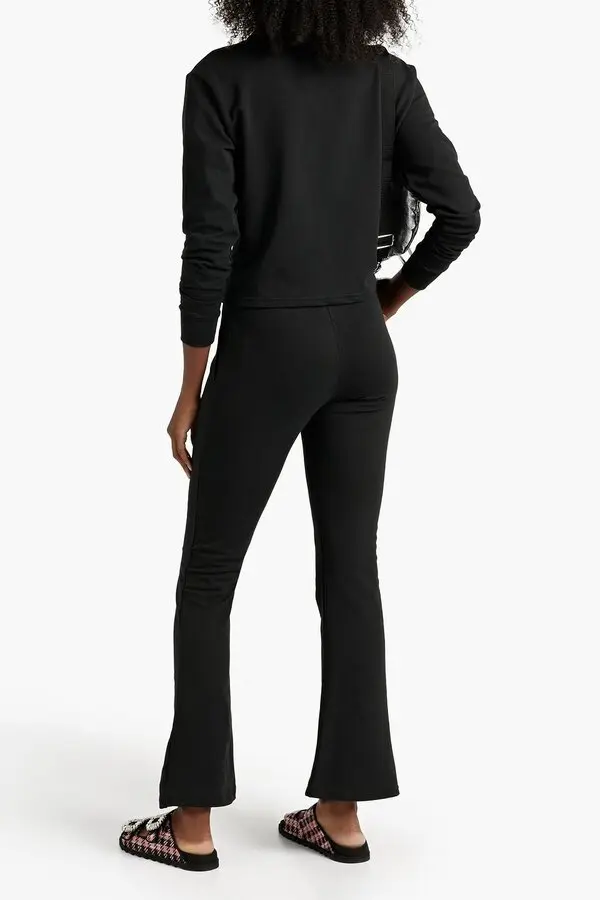 Simkhai French Cotton-blend Terry Bootcut Pants
