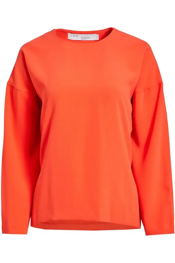 IRO PARIS Lithe Crepe Blouse - Bright Orange
