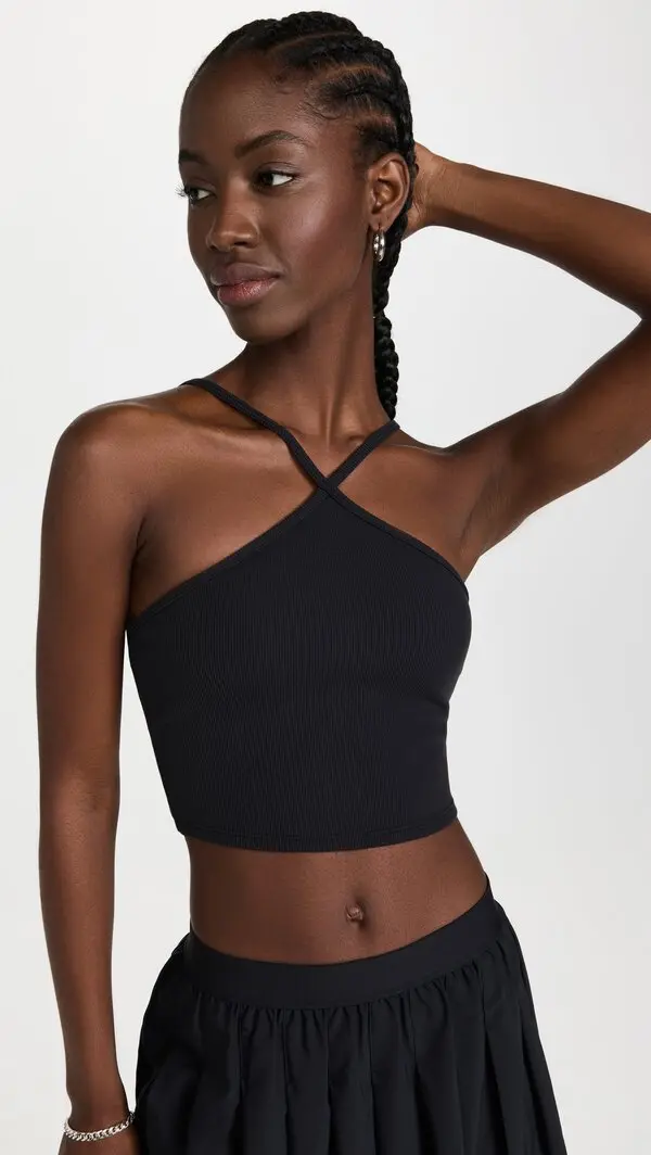 Alo Yoga Goddess Ribbed Crop Top