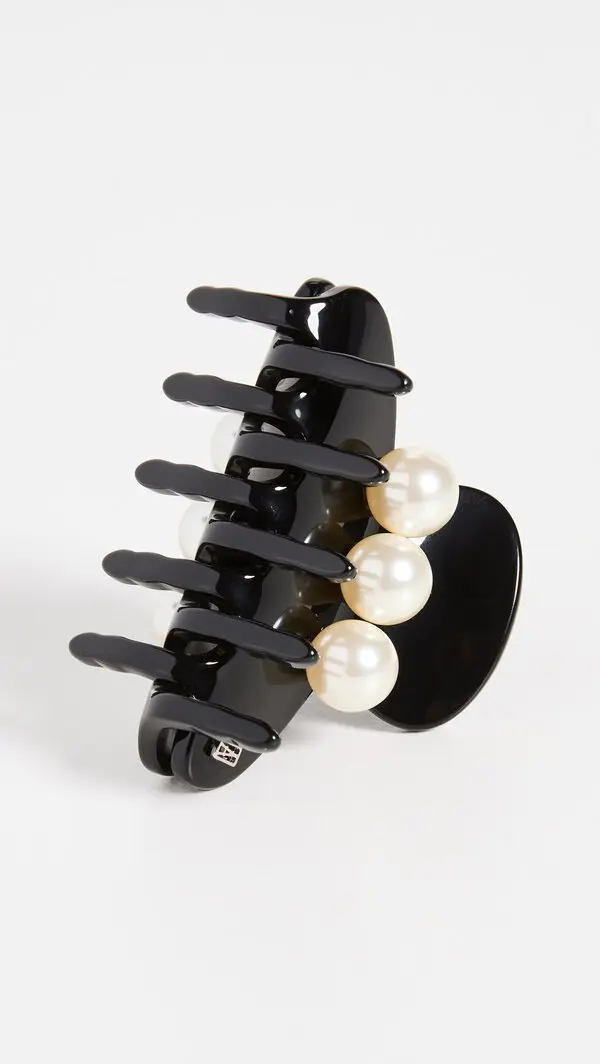 Alexandre De Paris Pearl Beaded Small Hair Clip
