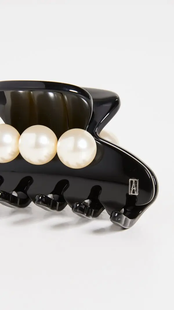 Alexandre De Paris Pearl Beaded Small Hair Clip