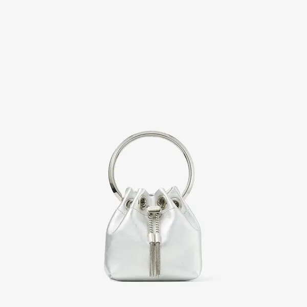 JIMMY CHOO Micro Bon Bon Metallic Nappa Mini Bag