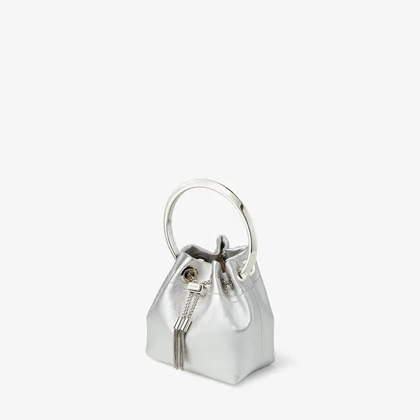 JIMMY CHOO Micro Bon Bon Metallic Nappa Mini Bag
